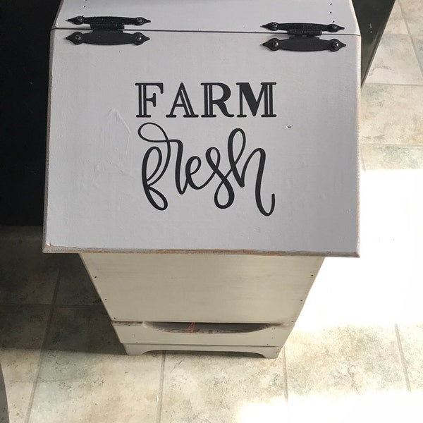 Farm Fresh Decal Farm Fresh Vinyl Farmhouse Decor - Etsy