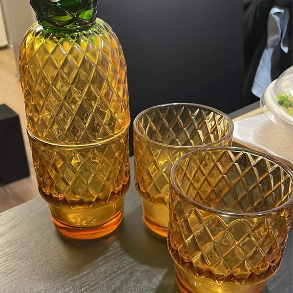 Pineapple Stacking Cocktail Glasses | Set of 4 | Glassware Whisky ...