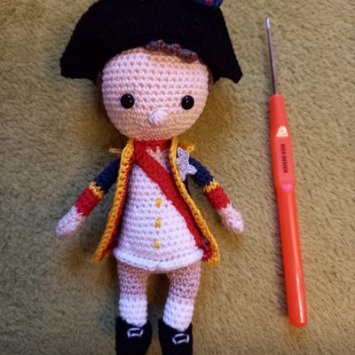 Napoleon Bonaparte Crochet Doll Pattern, French Revolution, Military ...