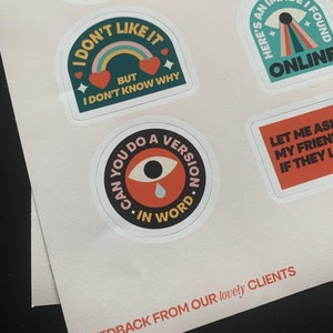 Customer Feedback Laptop Stickers for Designers Sticker Sheet Graphic ...