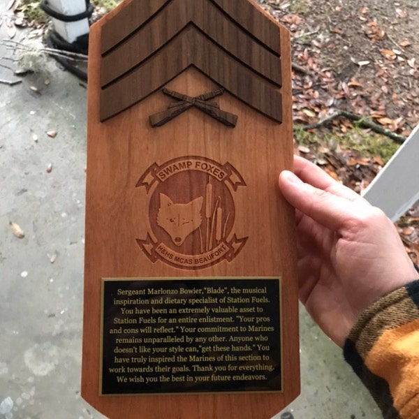 Rifle Plaque M4 With Personalized Plate - Military Plaques ...