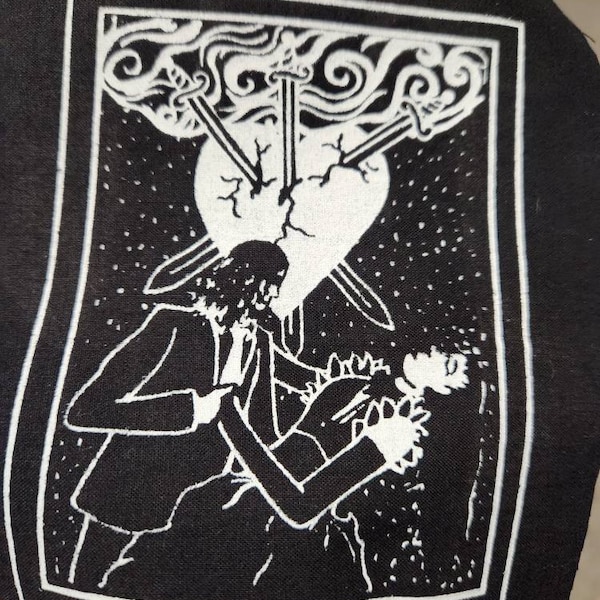 Goth Girlfriend Golden Retriever Boyfriend Heart Halves Patch ...