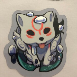 Okami Amaterasu Flower Trail Solar Flare Matte Art Print - Etsy