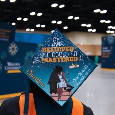 Graduation Cap Topper Label/ Breaking Generational Curses/1st ...