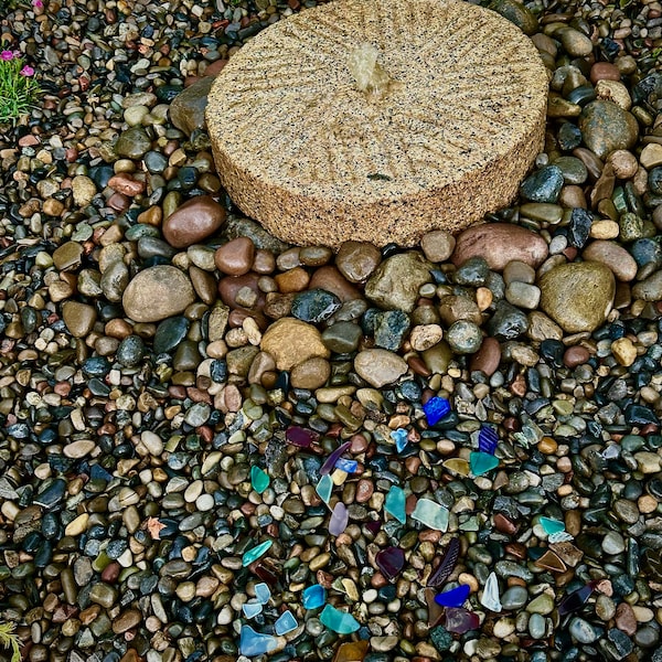 Shoreline Treasures: Mixed Sea Glass Art - Tumbled Beach Fragments for ...