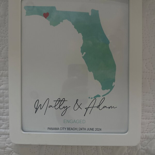 Valentine's Day Gift Map, Where It All Began, Custom Map Gift Valentine ...