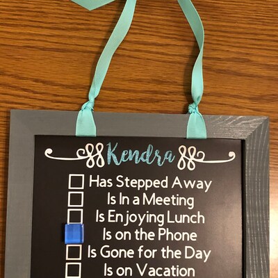 Door Sign,magnetic Door Sign,office Door Sign,coral Themed Door Sign ...