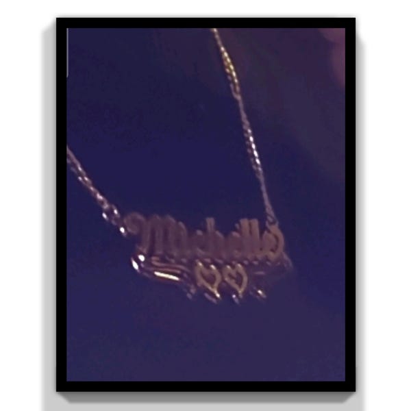 Nameplate Necklace, Double Name Plate, Custom Name Necklace, Nameplate ...