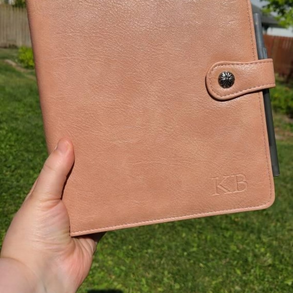 Personalized A5 Binder Cover,embossed 6-ring Binder Leather Notebook ...