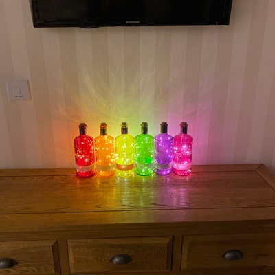 Whitley Neill Light up Bottle, Light up Gin Bottle, Upcycled Gin Bottle ...