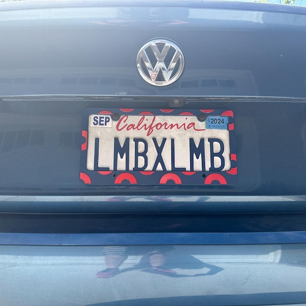 Phish / Raised Donuts / Plastic License Plate Frame - Etsy