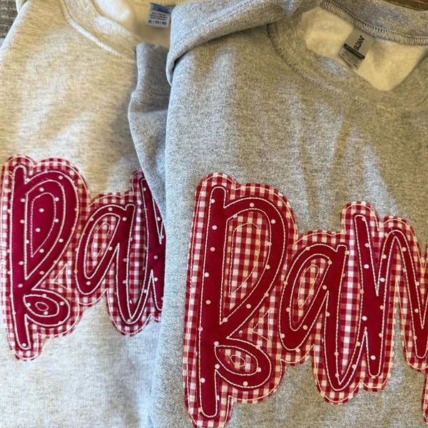 Bama Embroidered Sweatshirt & Tshirt || Alabama Crimson Tide || College ...