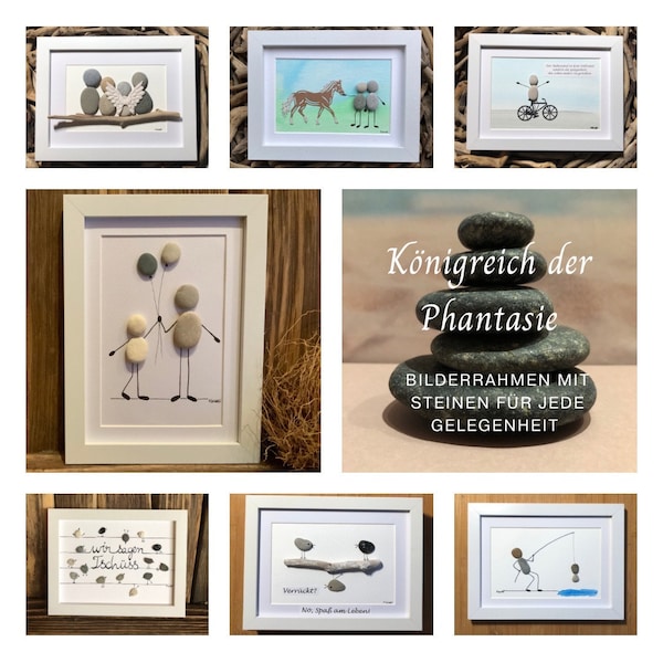 Pebble People - DIY Pebble Art Picture - Pebble Art Supplies - Natural ...