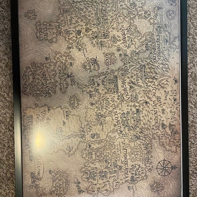 24 X 36 Vintage Runescape World Map Print - Etsy