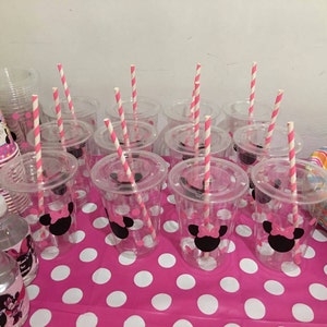 Minnie Mouse Party Cups, Minnie Mouse Birthday Cups, Minnie Mouse Baby ...