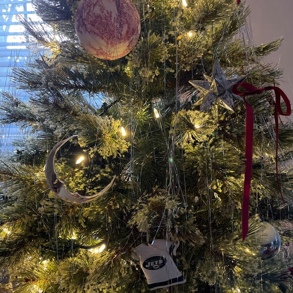 Crescent Moon and Star Christmas Tree Ornaments – Set of 12 – Gold and ...