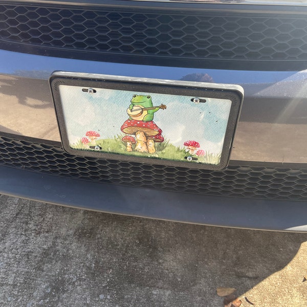 Cute Little Banjo Frog License Plate | Cute Car Accessories | Front Car ...
