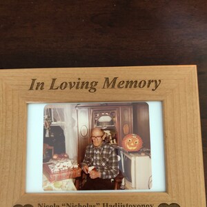 In Loving Memory Custom 4x6 5x7 8x10 Wood Tabletop/wall Memorial Wood ...
