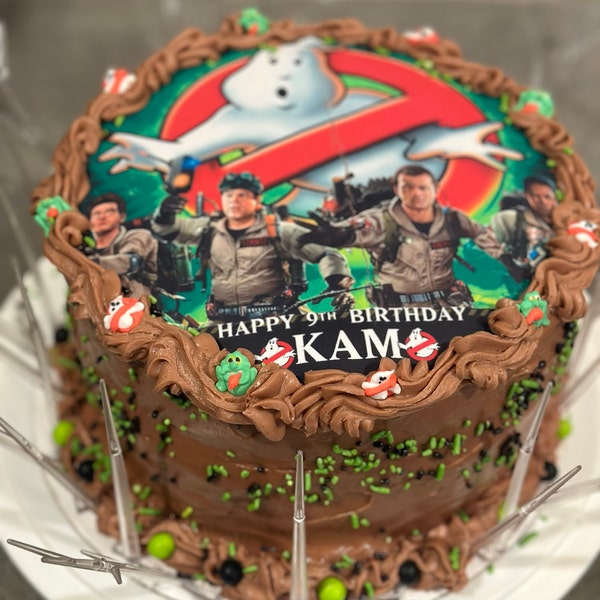 Ghostbuster Edible Topper, Edible Cake Topper, Edible Image, Image ...