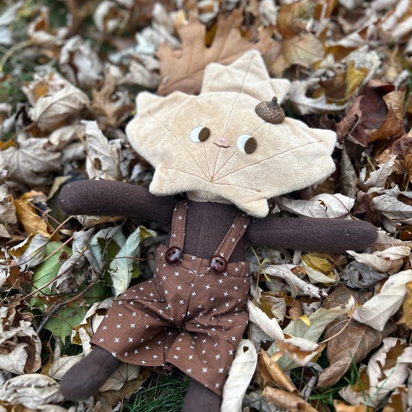 Maple Plush – Fall Leaf Nature Doll – PDF Digital Sewing Pattern ...