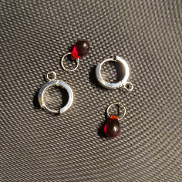 Blood Drop Beaded Earrings | in Ear and Clip Ons Available, Different ...