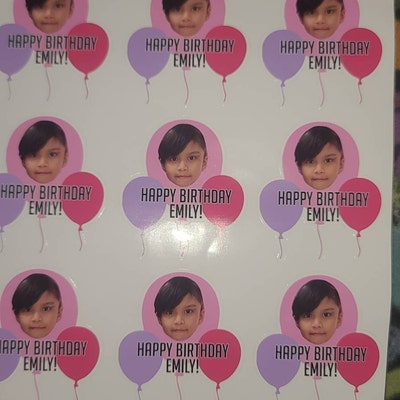 Custom Birthday Stickers, Personalized Stickers, Custom Party Favors ...