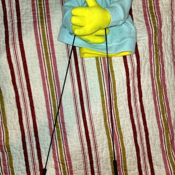 Professional Puppet Arm Rods - Black, Green or Blue Arm Rods (pair ...