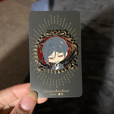 Black Butler Hard Enamel Pins Kuroshitsuji Ciel Sebastian Grell ...