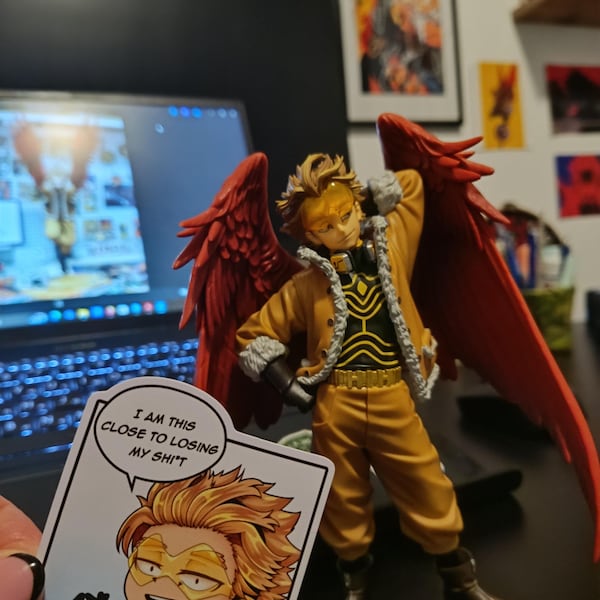 Hawks, Winged Hero Inspired Meme Stickers, Meme, Anime Stickers - Etsy