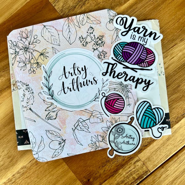 Crochet Stickers,crochet Sticker Pack,artsy Arthurs,hooked on Crochet ...