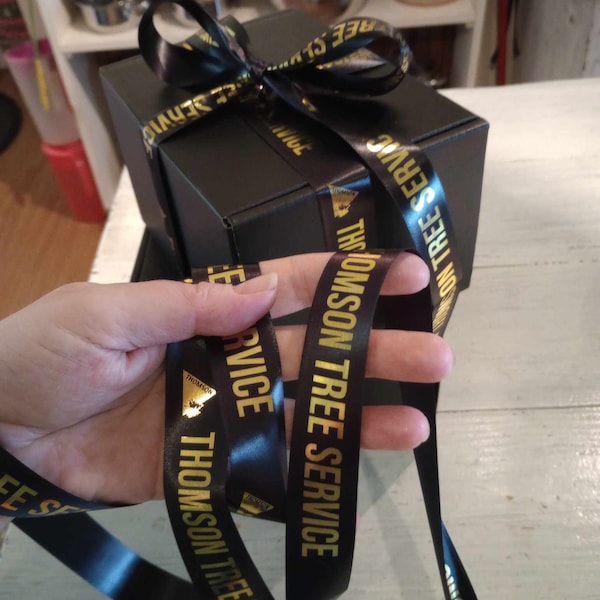 25mm Elegant Custom Printed Satin - Personalized Ribbon - Custom Design ...