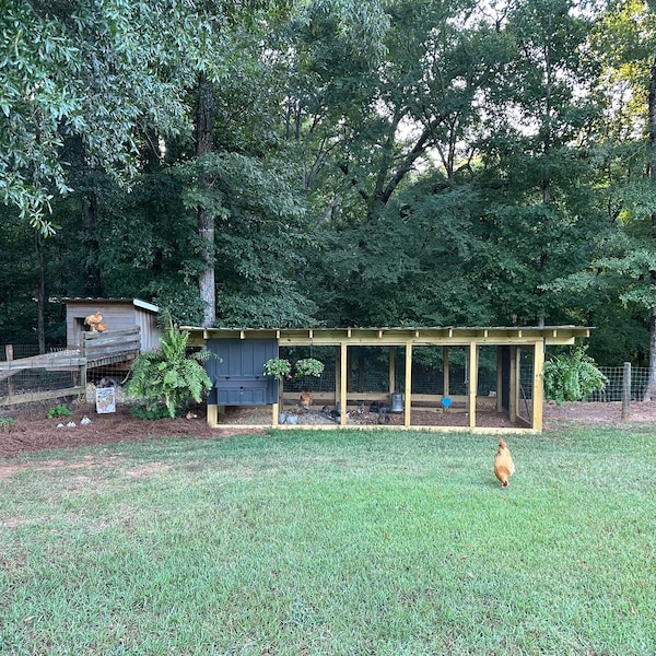 Rustic Ceramic Chicken Statue, Chicken Family Statues, Handmade Glazed ...