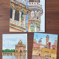 Wazir Khan Mosque, Androon Lahore Shahi Mohala Original Art Print ...