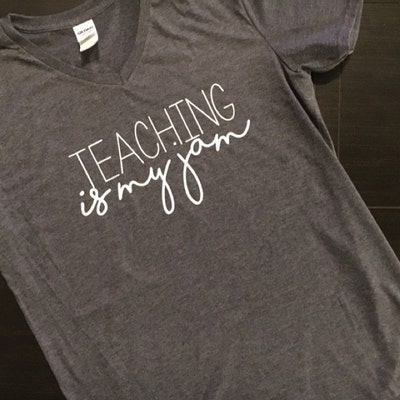 Teaching Shirt Teacher Gift Svg Teaching is My Jam Svg Vinyl Cut Files ...