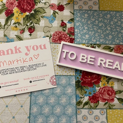 To Be Read Library Sign Street Sign Book Sign Bookish Decor TBR Sign - Etsy