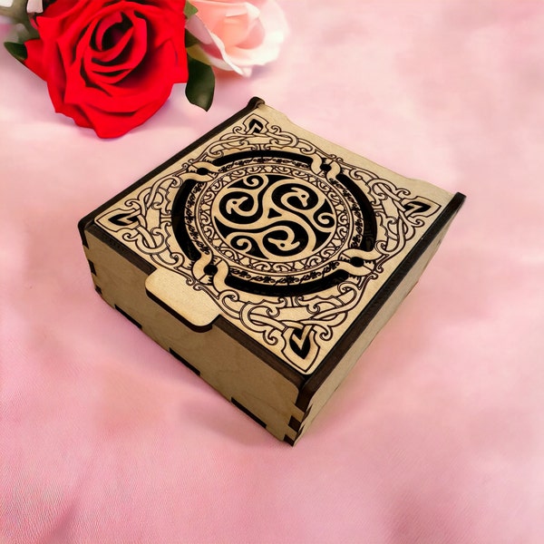 6 Celtic Coasters With Box 00135. Laser Cut Files SVG, PDF, DXF ...