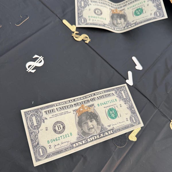 Big One First Birthday Money Biggie Smalls 1st Birthday Dollar Digital ...