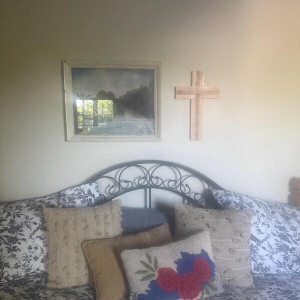 Handcrafted Wooden Oak Wall Cross – Christian Home Decor & Gift - Faith ...