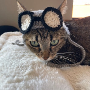 Aviator Hat Pattern, PDF Pattern, Oona Patterns, Hats for Cats, Cat Hat ...