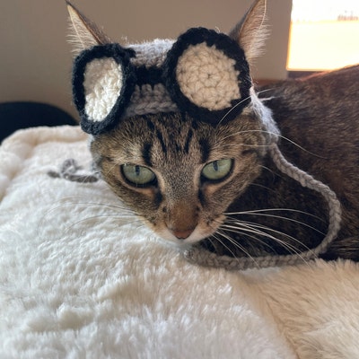 Aviator Hat Pattern, PDF Pattern, Oona Patterns, Hats for Cats, Cat Hat ...