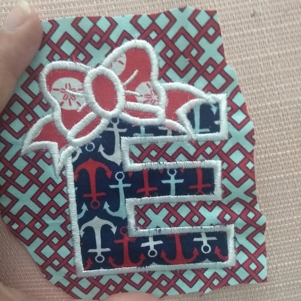Bow Letter E Applique Machine Embroidery Design 4 Sizes, Bow Letter ...