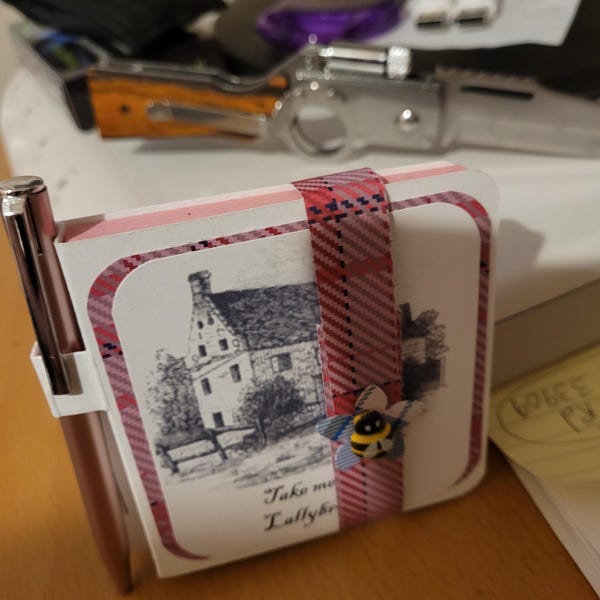 Outlander Sticky-note Holder With Pen - Etsy