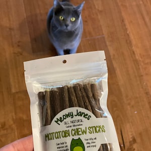 20 Ct Mini Matatabi Cat Chew Sticks All Natural Catnip Alternative ...