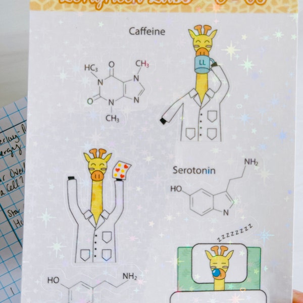 Dr. Longneck Has Feelings | Decorative | Science Stickers | Journal ...