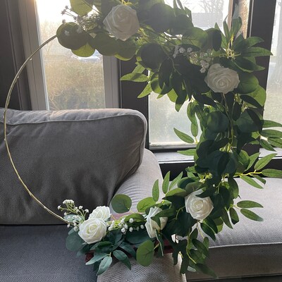 Circular Greenery Wedding Centerpiece - Etsy