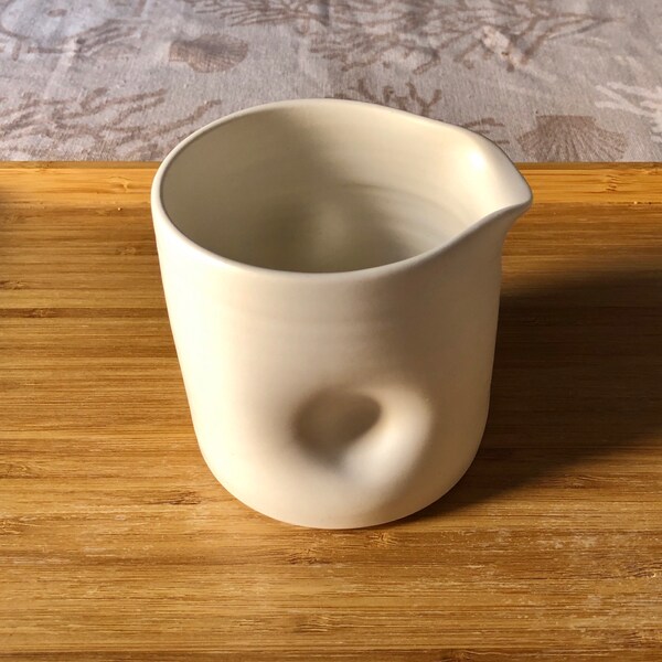 Small Serving Bowl in Milk - Handmade Pottery Bowl - Stoneware Bowl - White Pottery Bowl - Small ...