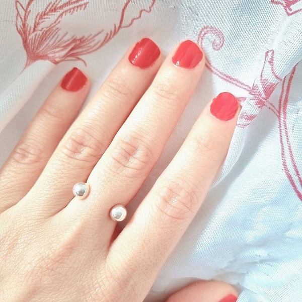 Chained Rings Gold, Double Chain Handcuff Rings, Gold Plated Knuckle ...