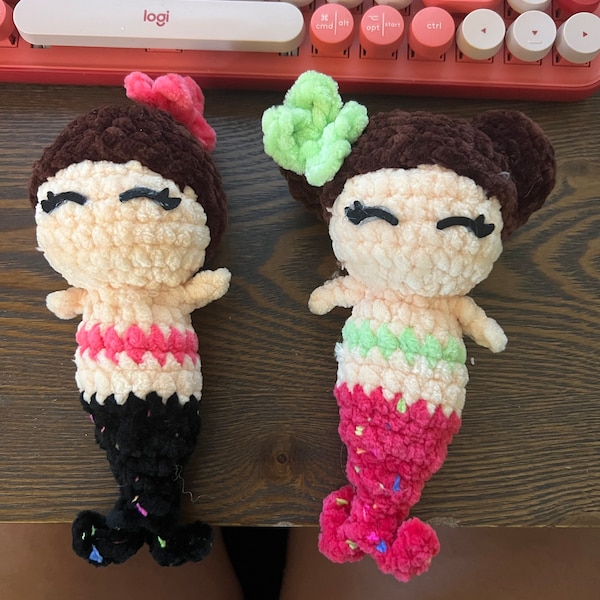 Mini Mermaids | Low-sew | CROCHET PATTERN - Etsy