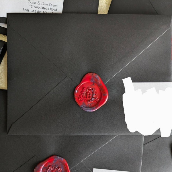 Coat of Arms Wax Seal Stamp, Family Crest Wax Seal Stamp Kit, Wedding ...
