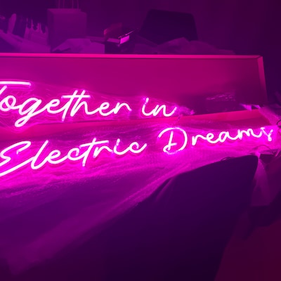 Wedding Circle Signcustom Neon Sign Cursive Writing Neon - Etsy